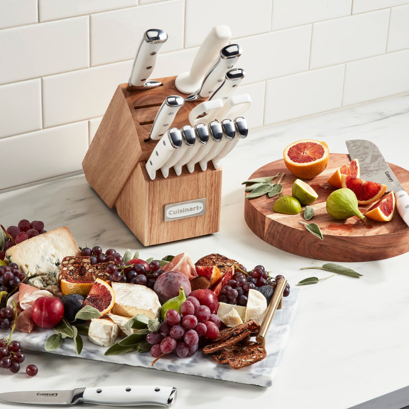 Cuisinart 15-Pc Stainless Steel Knife Block Set & Reviews | Wayfair
