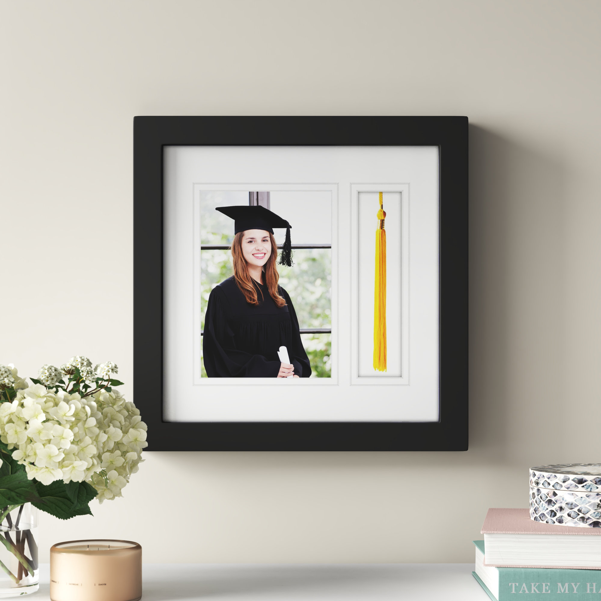 Lark Manor™ Nibley 5x7 Black Wood Diploma Picture Frame & Reviews | Wayfair