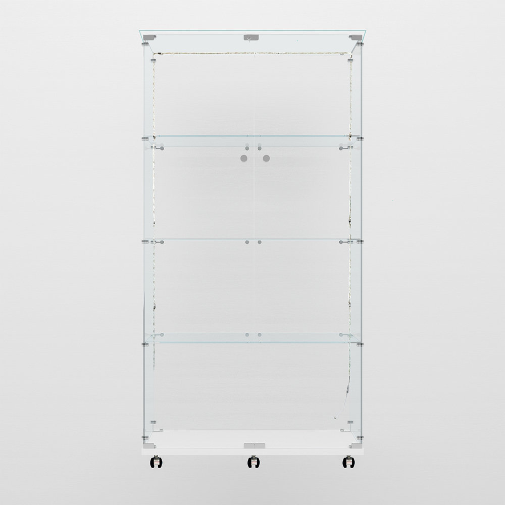 Dovecove Tempered Glass Display Cabinet,Wine Cabinet, Storage Cabinet ...