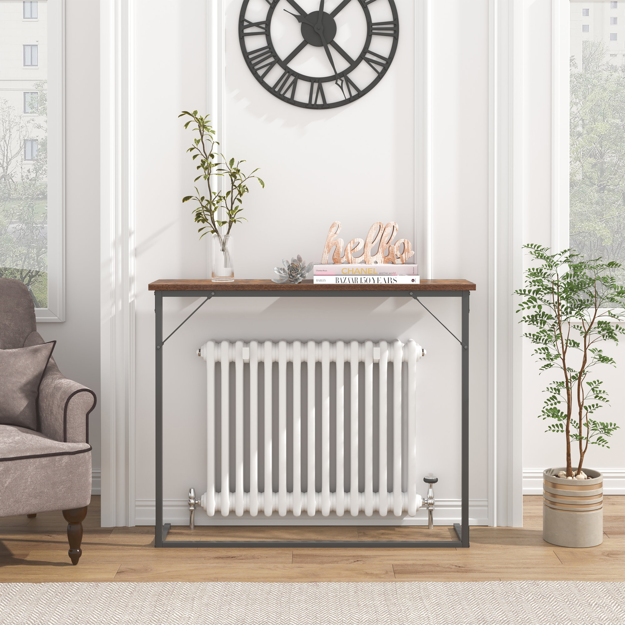 17 Stories 39" Console Table, Narrow Sofa Table, Entrance Table, Accent ...