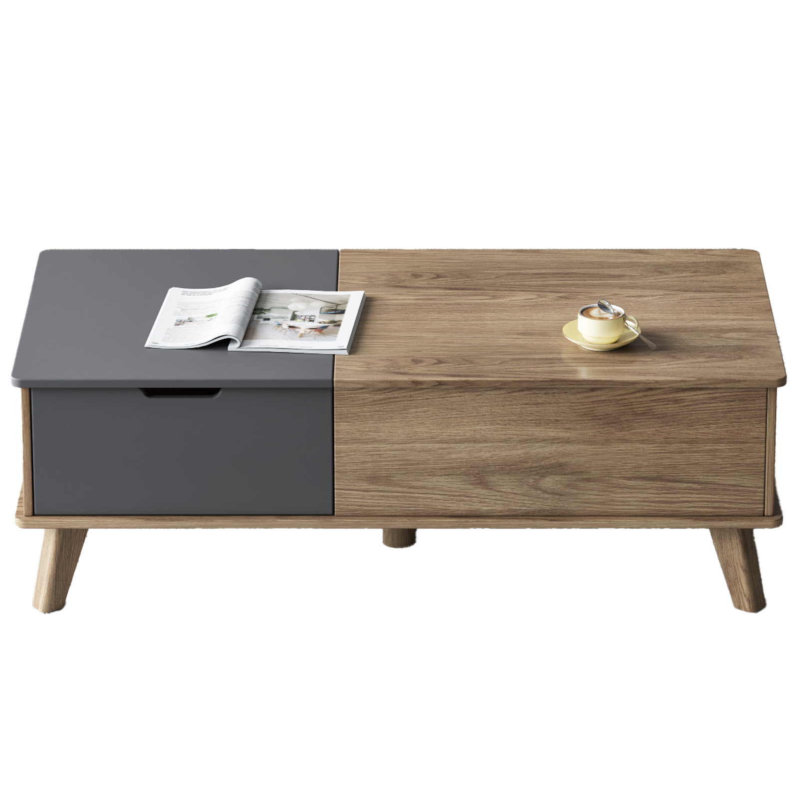George Oliver Multifunctional Lift Top Coffee Table,Extendable Coffee ...