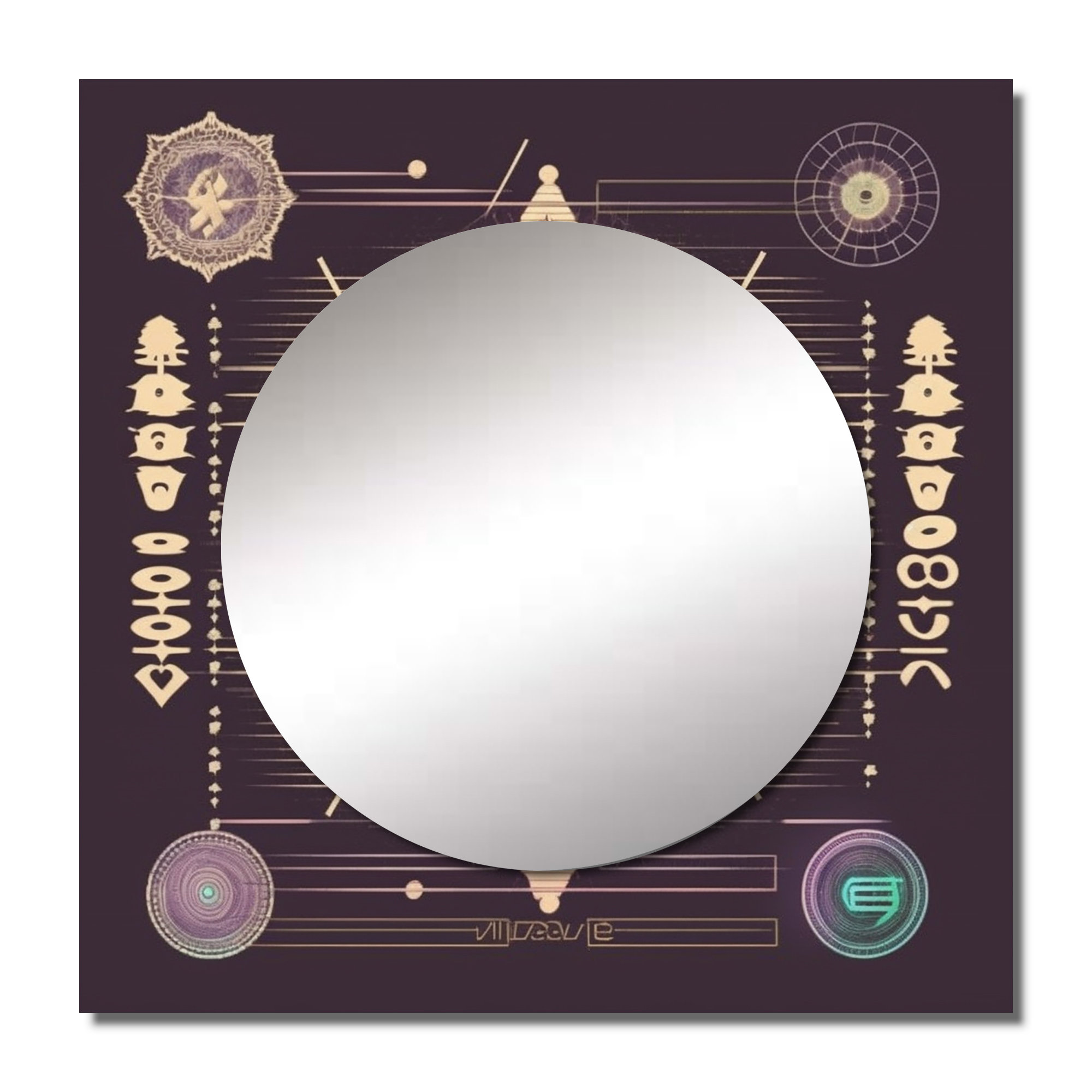 Design Art Spirit Invocation Vintage Mandala I - Christianism Square ...