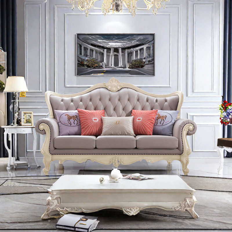 Romero European Style Sofa Solid Wood Sofa | Wayfair