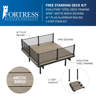 Fortress Building Products Apex 12' x 12' Freestanding PVC Deck and 3 ...