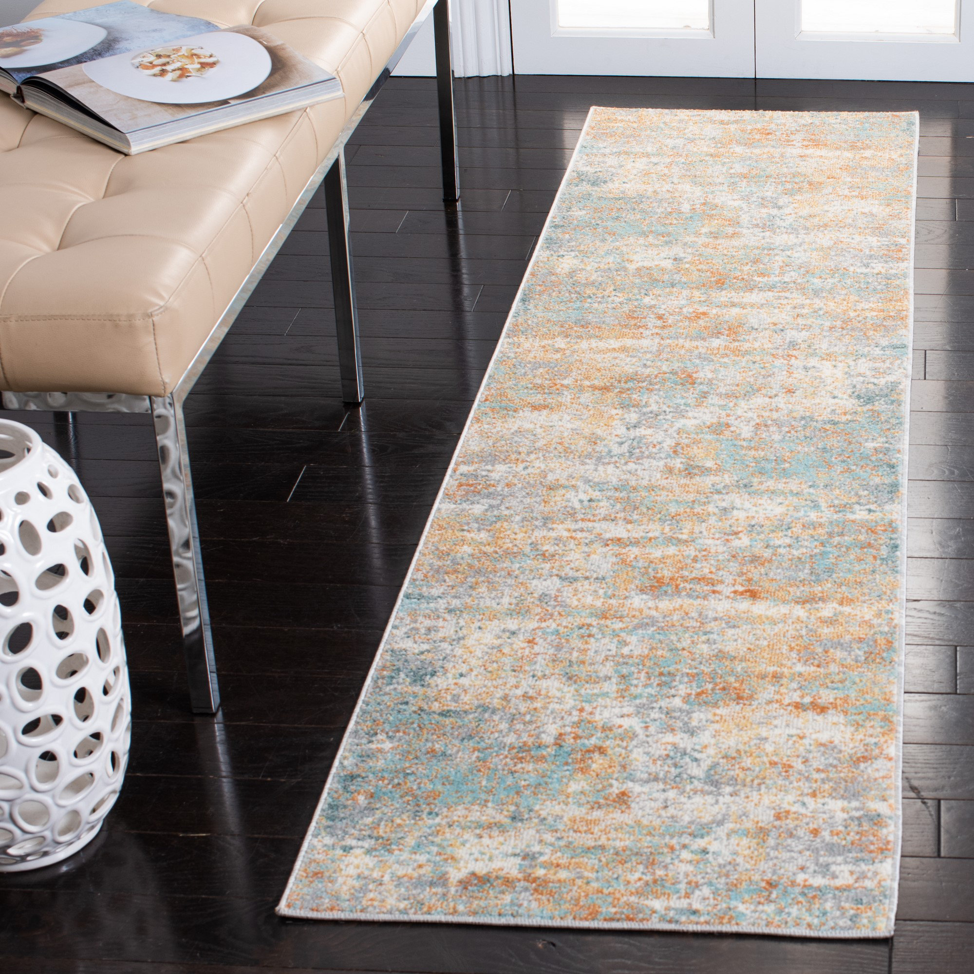 17 Stories Aria Performance Abstract Rug | Wayfair