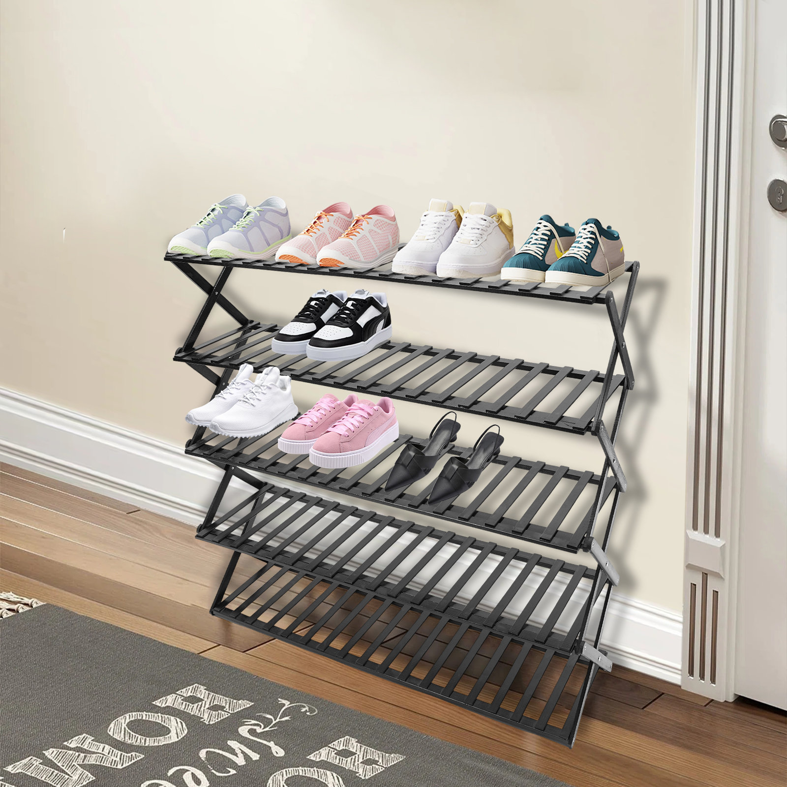 Rebrilliant 20 Pair Shoe Storage | Wayfair