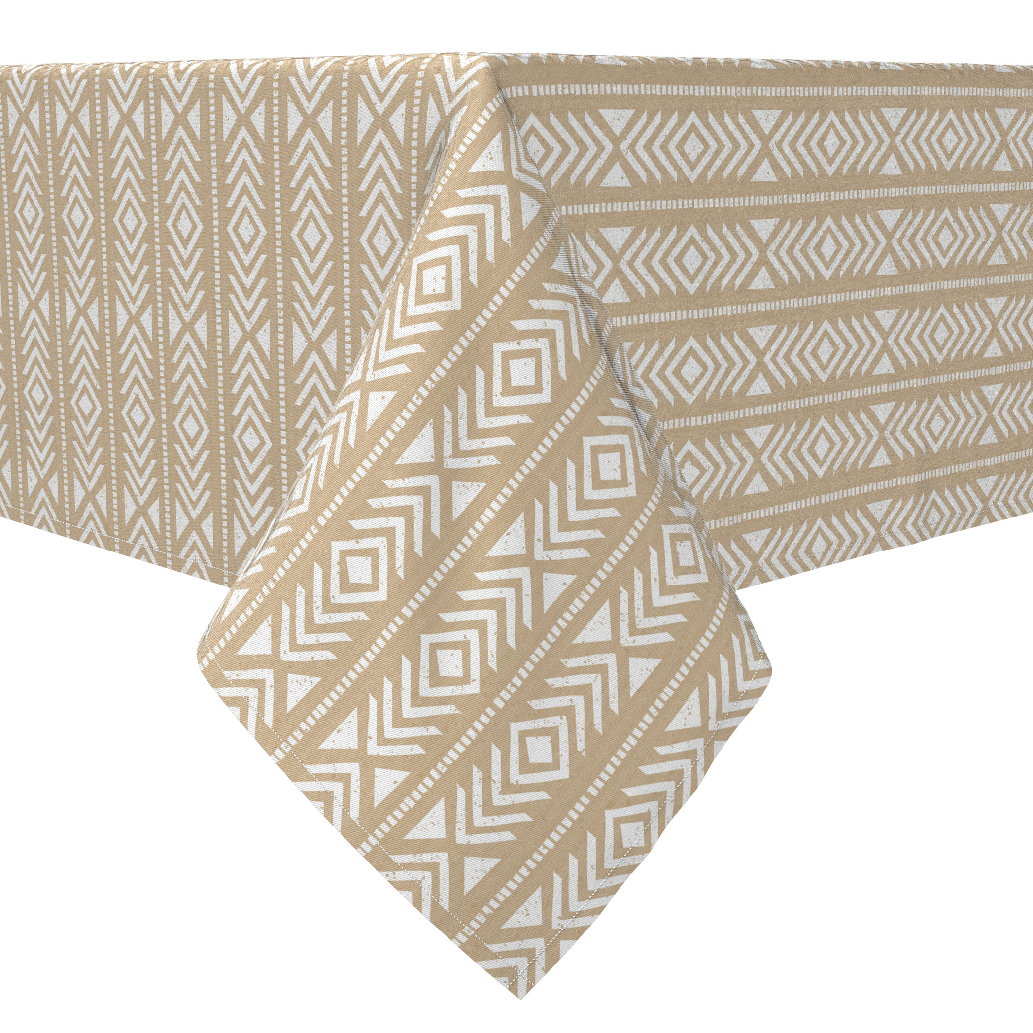 East Urban Home Square Tablecloth, 100% Cotton, 60X60", Muted Tribal ...