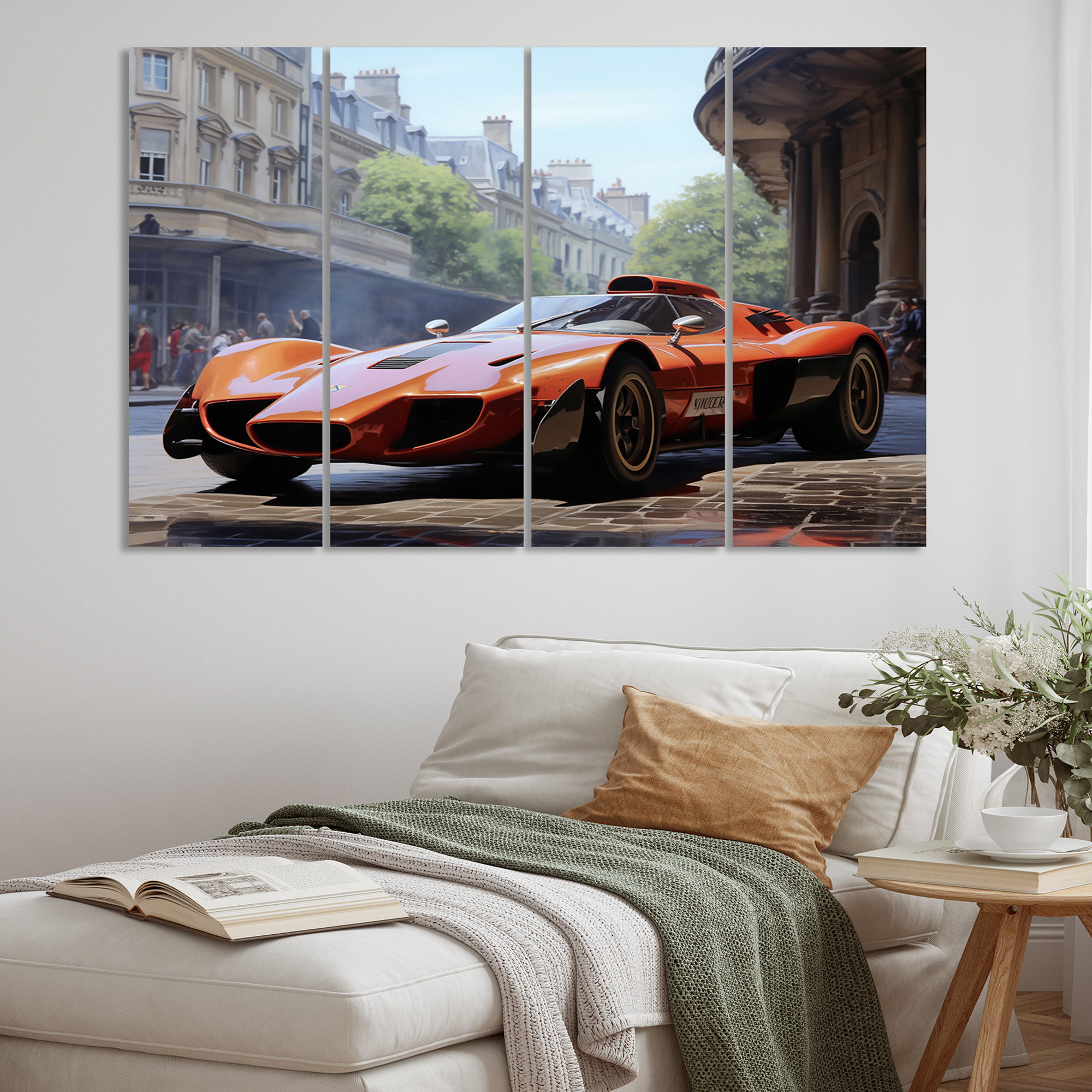 Design Art Grand Prix Retro Sports Car I - Classic Cars Wall Decor - 4 ...