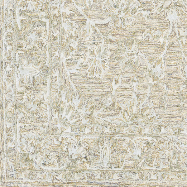 Birch Lane™ Cait Floral Handmade Tufted Tan Area Rug & Reviews | Birch Lane