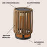 Jonathan Y Sawara Modern Minimalist Faux Rattan Integrated Indoor ...