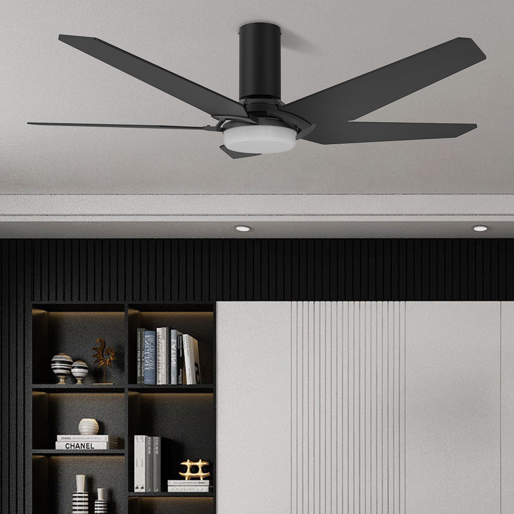 Red Barrel Studio® 52'' Sachiel 5 - Blade LED Smart Ceiling Fan with ...
