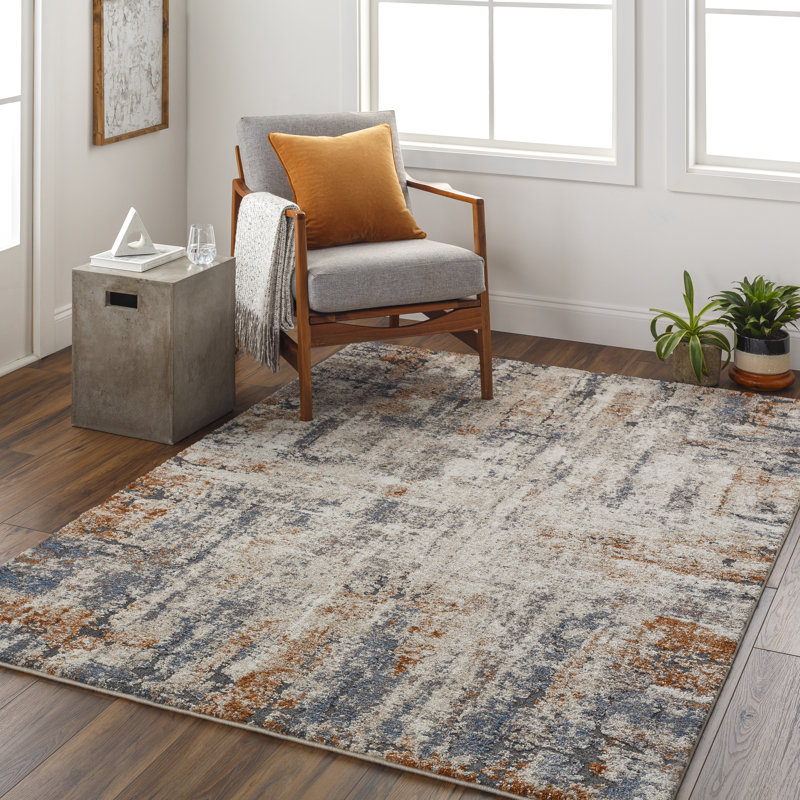 Trent Austin Design® Dunigan Performance Blue/Beige/Gray Rug & Reviews ...