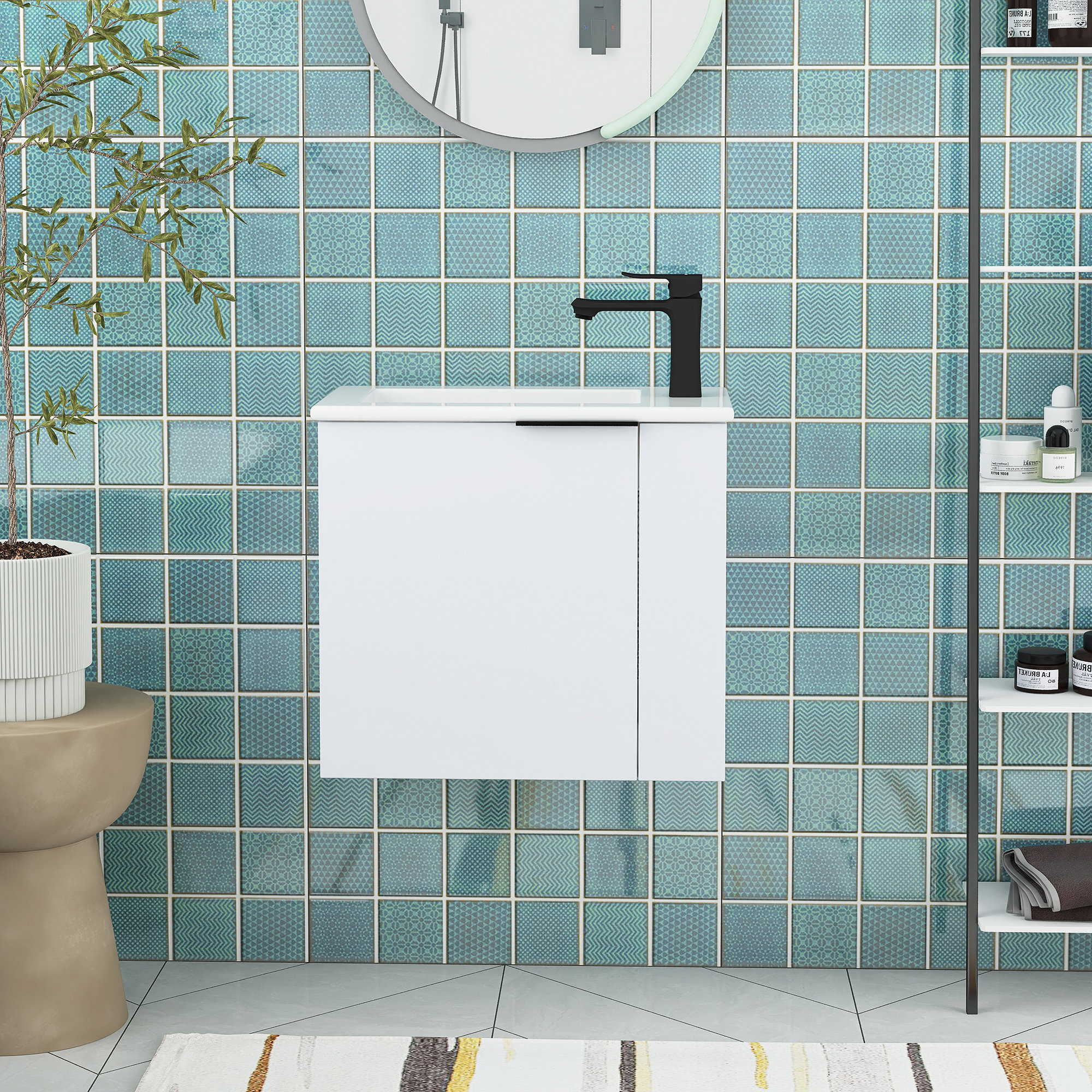 Staykiwi 27'' Single Bathroom Vanity with Ceramic Top | Wayfair
