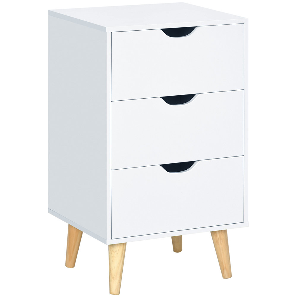 George Oliver Bedside Table with 3 Drawers | Wayfair.co.uk