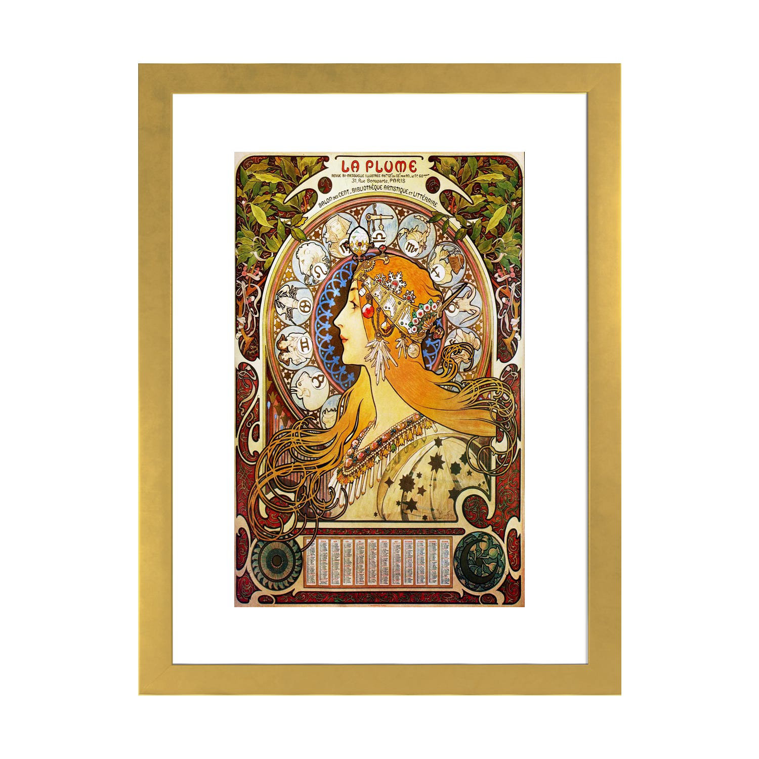East Urban Home Zodiac (1896) by Alphonse Mucha - Graphic Art Print ...