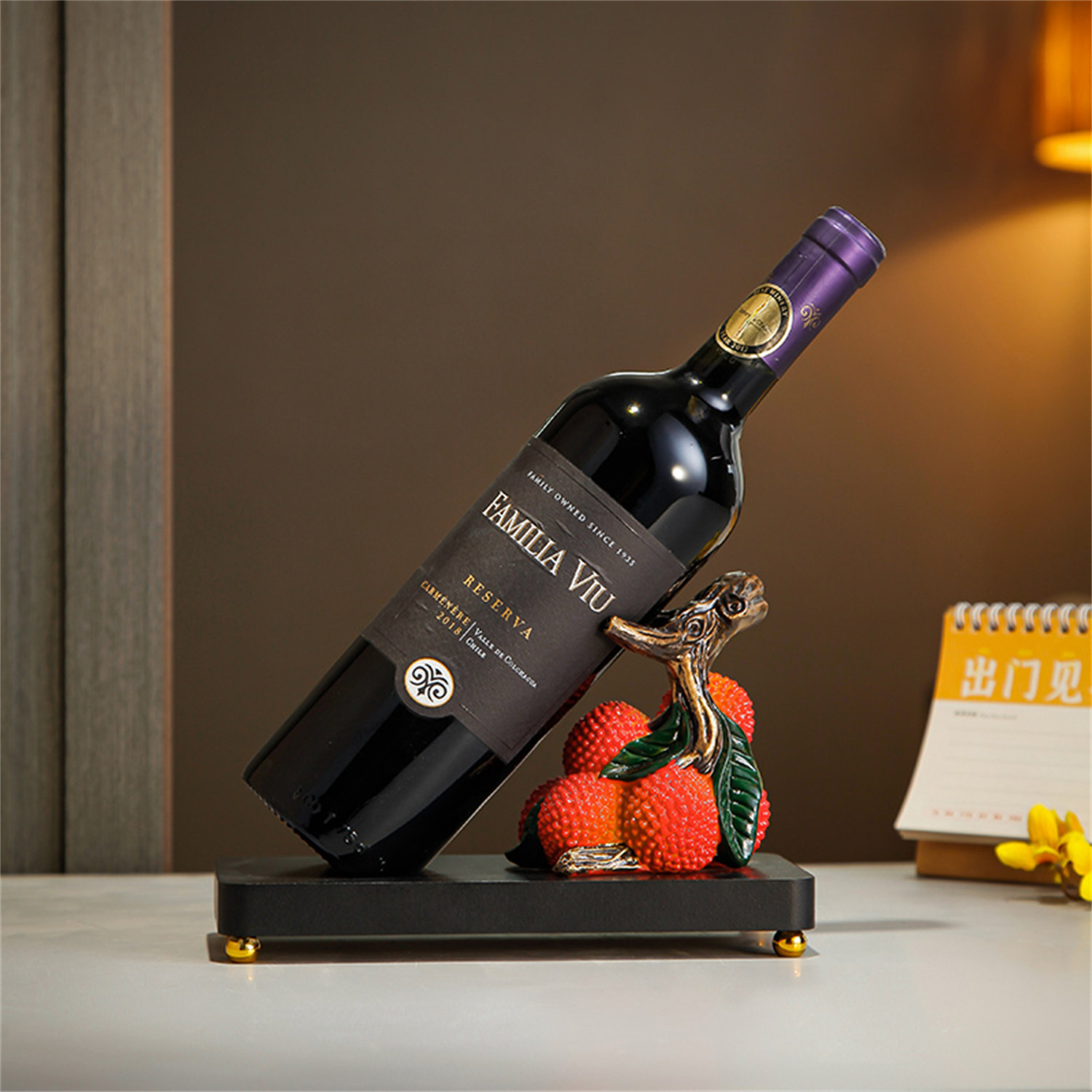 Lark Manor™ Atiksh Tabletop Wine Bottle Rack Red | Wayfair