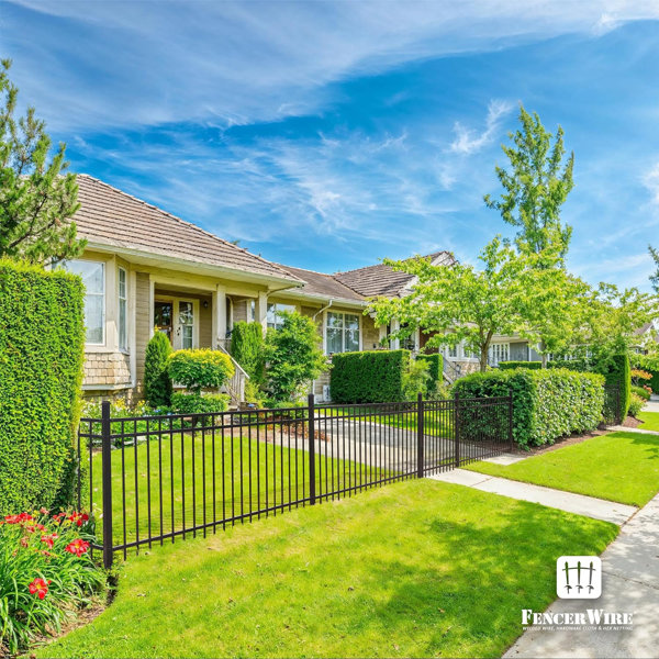 Fencer Wire 4/ 5/ 6FT H X 6FT W Heavy Duty Flat Top Fence Barrier Panel ...