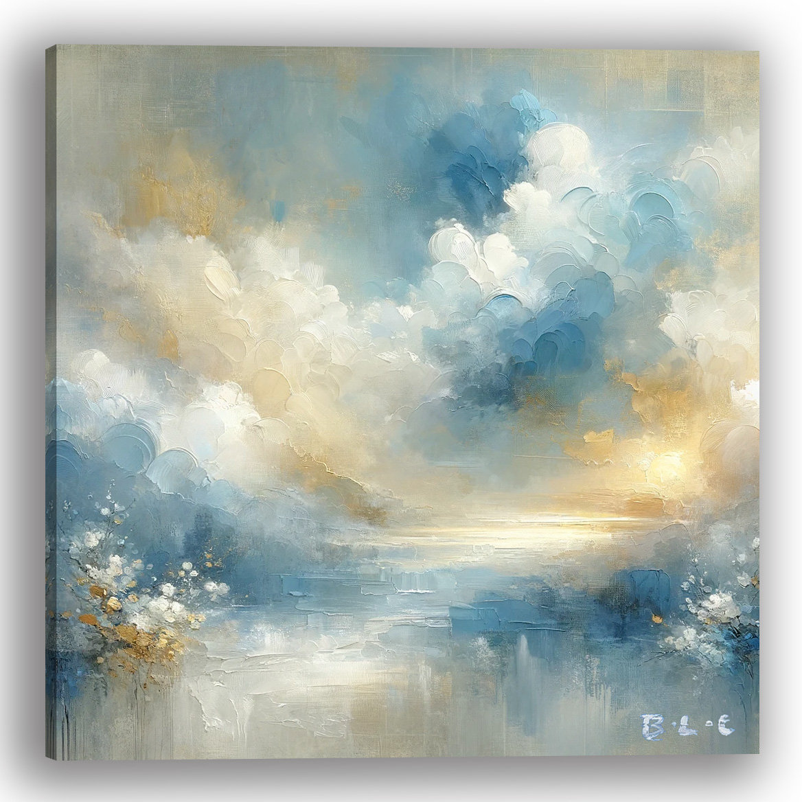 House of Hampton® Cloudscape Radiance Abstract - Wrapped Canvas Print ...