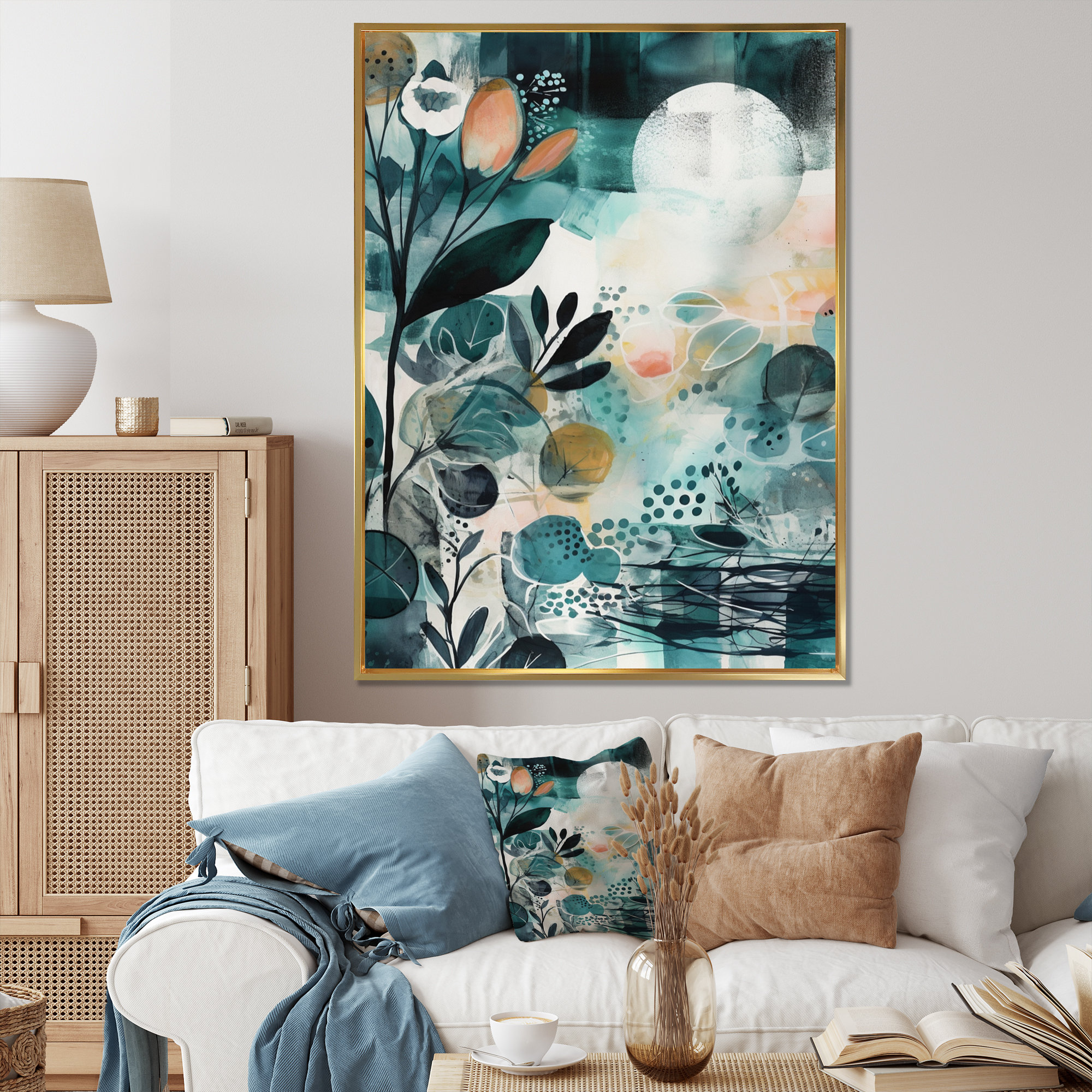 Red Barrel Studio® Karaline Green And Orange Reflections Of A Free Mind ...