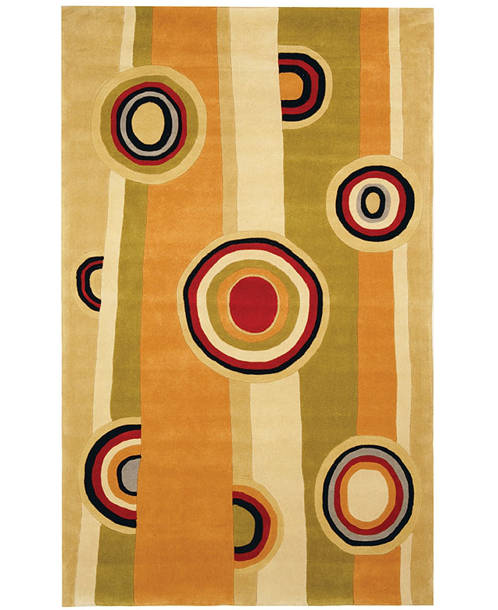 Corrigan Studio® Charbonneau Abstract Handmade Tufted Wool Blue Area ...