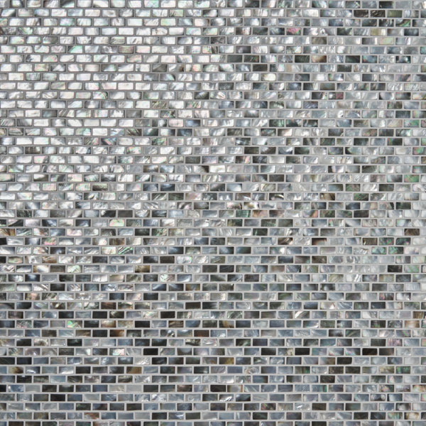 Bond Tile Donegal 0.39" x 0.79" Seashell Brick Joint Mosaic Wall ...
