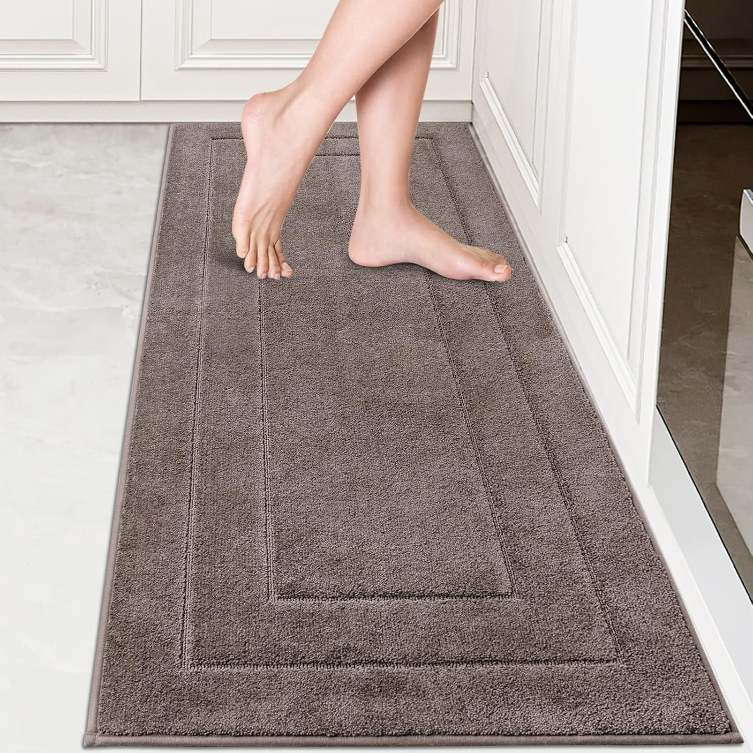 Hokku Designs Machine Washable Kitchen Runner Rug, Non-Slip/Skid ...