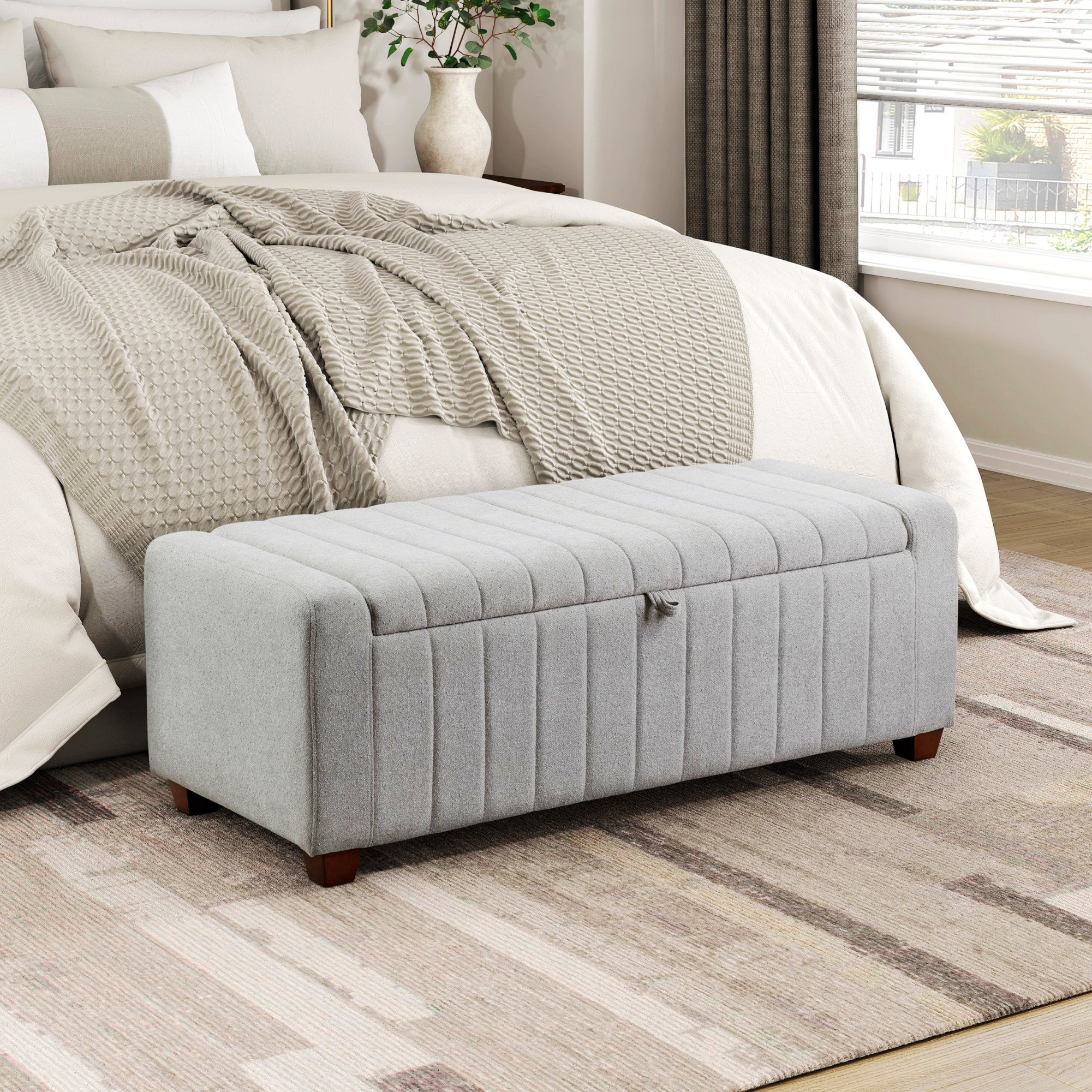 Latitude Run® Upholstered Bench With Internal Storage - Wayfair Canada