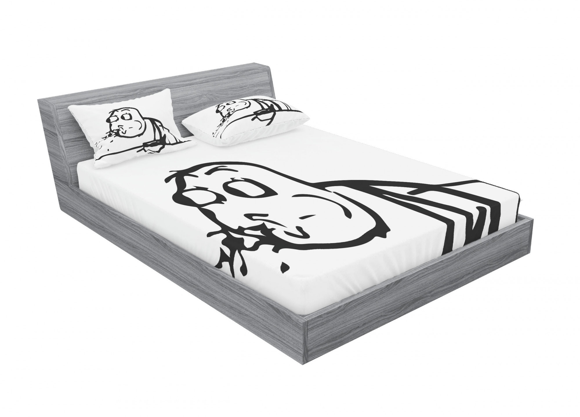 Ambesonne Weird Guy Meme Sheet Set | Wayfair