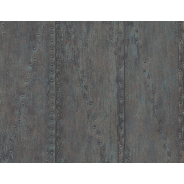 Seabrook Designs Slate Faux Rusted Stud Panels Unpasted Wallpaper ...