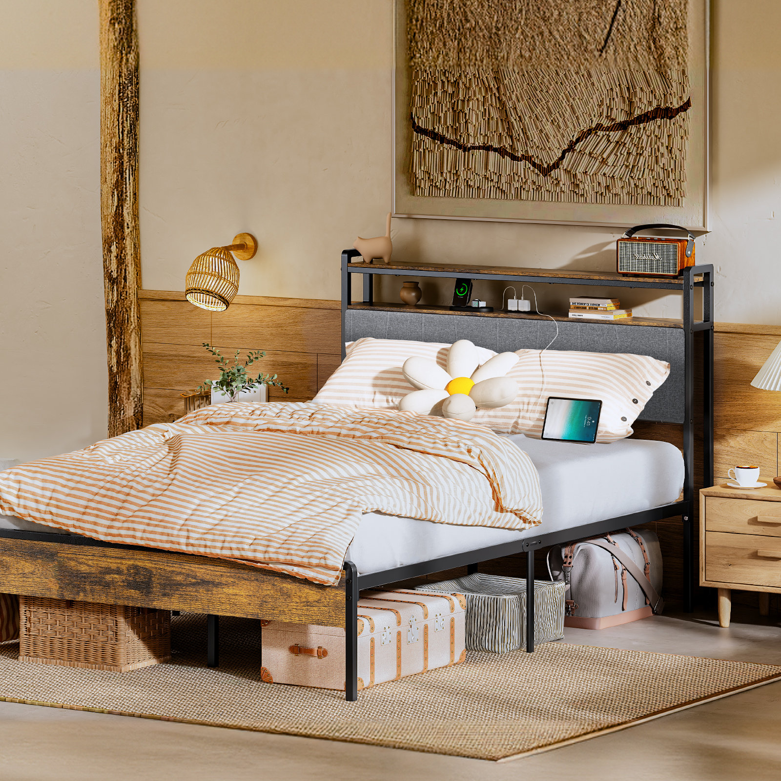 17 Stories Beaudreult Open-Frame Bed | Wayfair