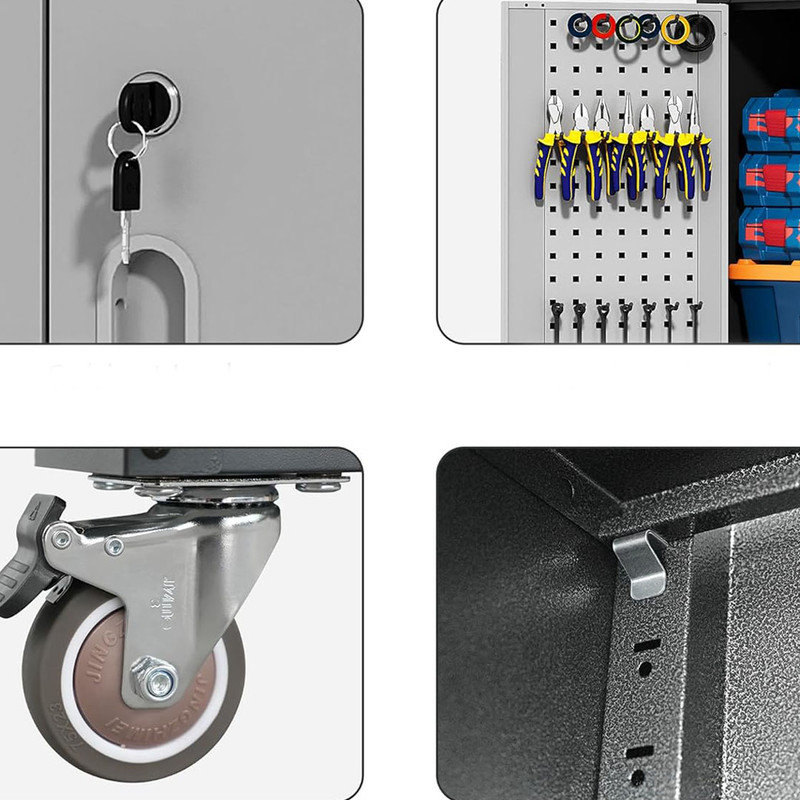 WFX Utility™ Garage Metal Storage Cabinet with Pegboard and Adjustable ...