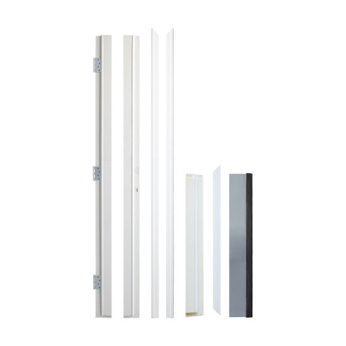Fiberglass Entry Door, White Finish Knock-Down Fiberglass Door with New ...