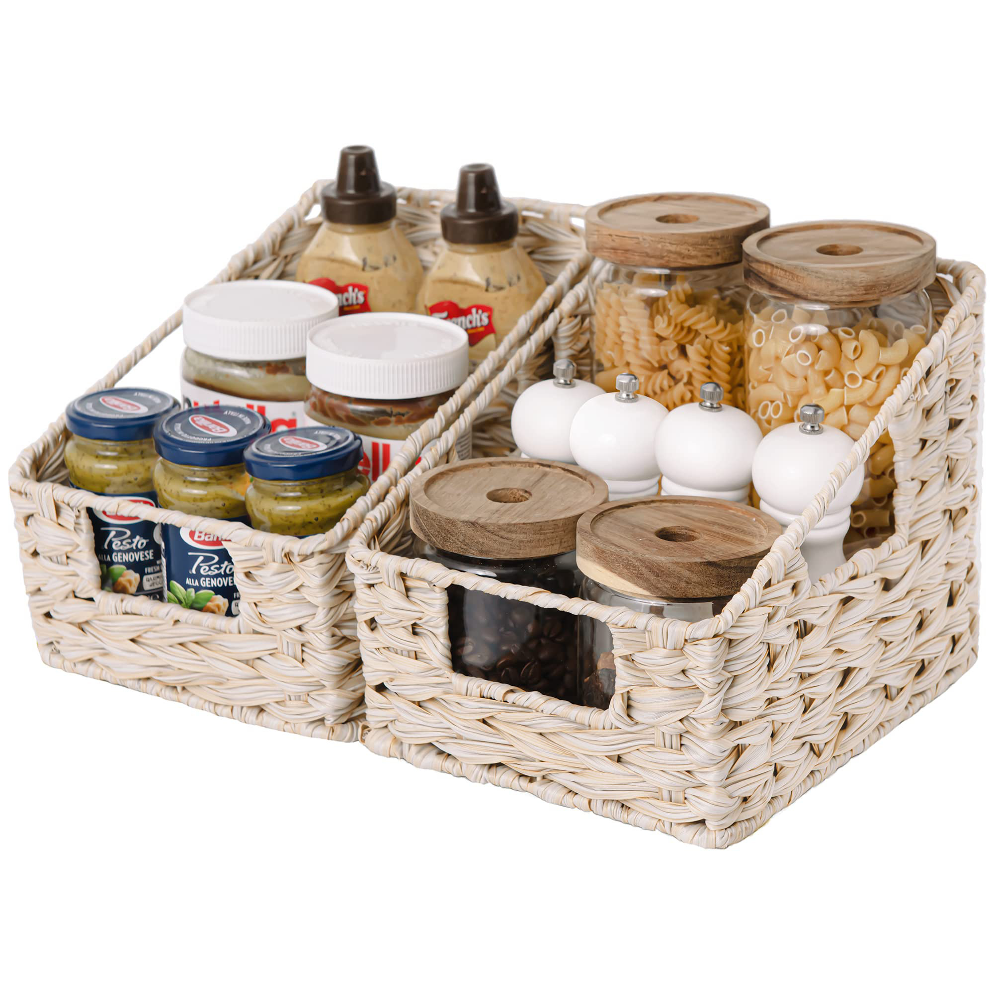 Rosecliff Heights Wicker Storage Baskets, Waterproof Wicker Basket With ...