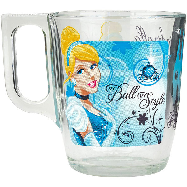 Promaster Gifts Luminarc"Disney Princess" 8 Oz Mug, Tempered Glass Tea ...