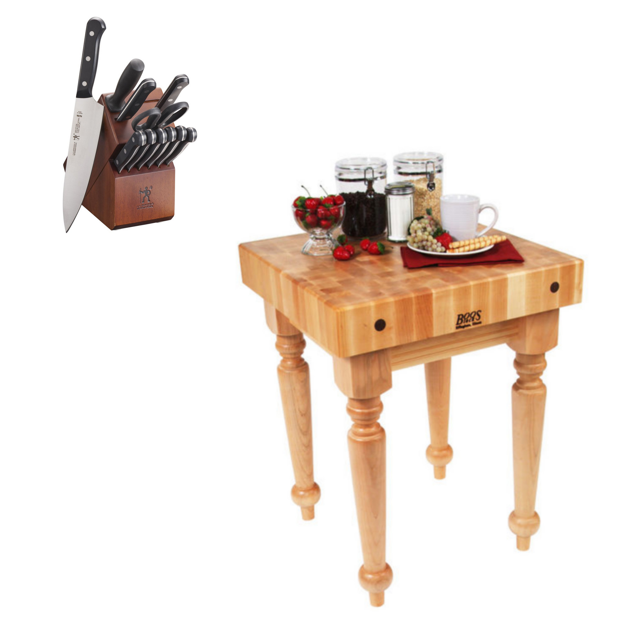 John Boos Butcher Blocks Solid Wood Prep Table | Wayfair