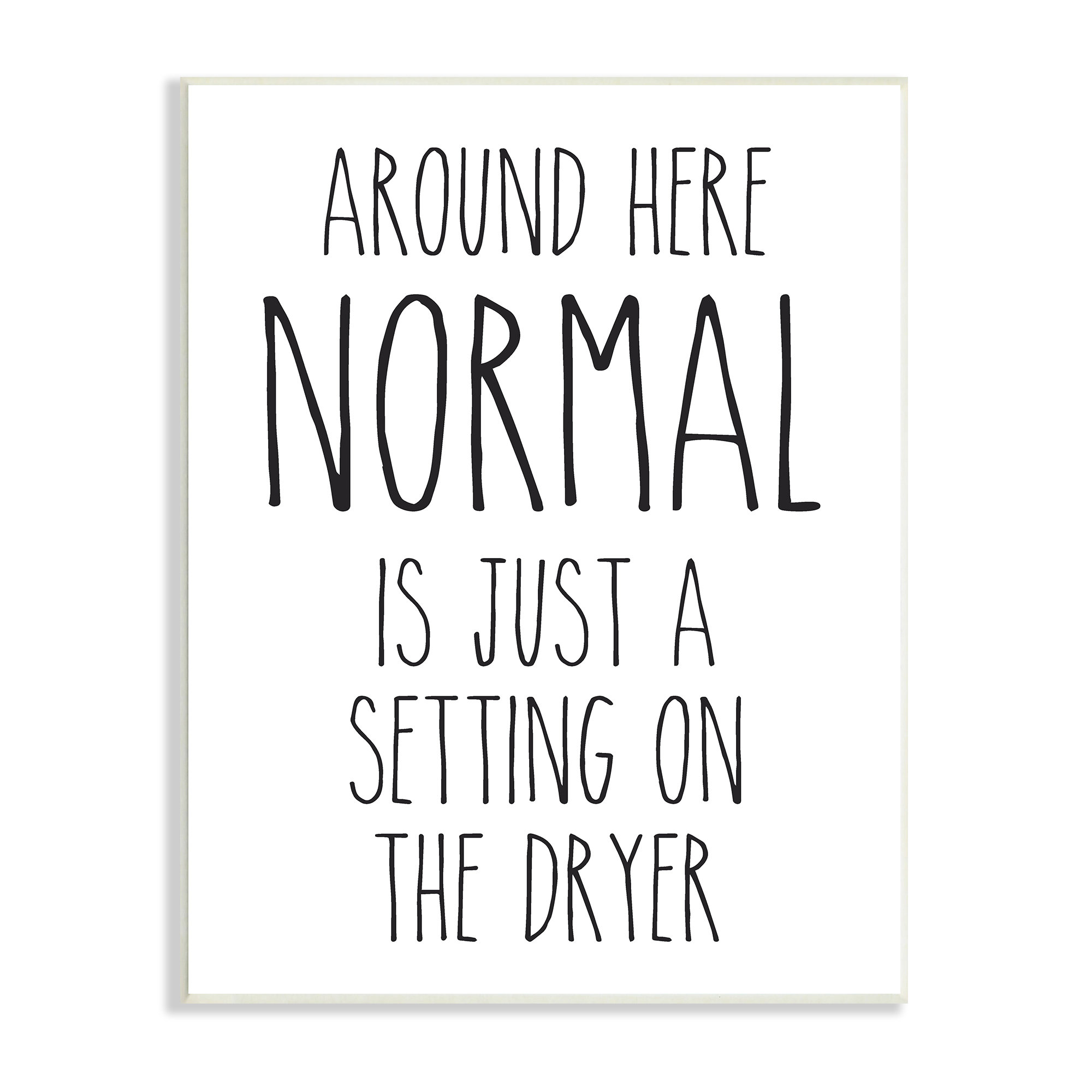 Stupell Industries Normal Dryer Setting Funny Laundry Dryer Lettering ...