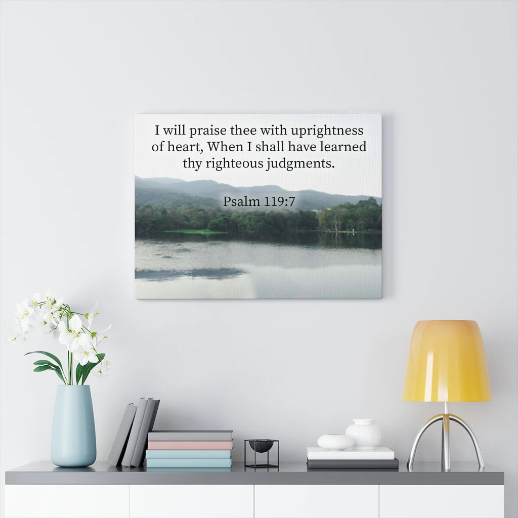 Trinx Righteous Judgments Psalm 119:7 Christian Home Decor Scripture ...