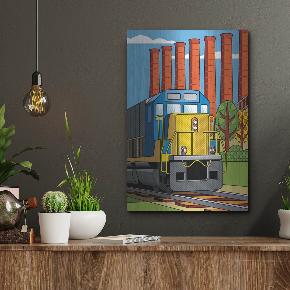 17 Stories Homestead Steel Mill Stacks' by Ron Magnes, Metal Wall Art ...