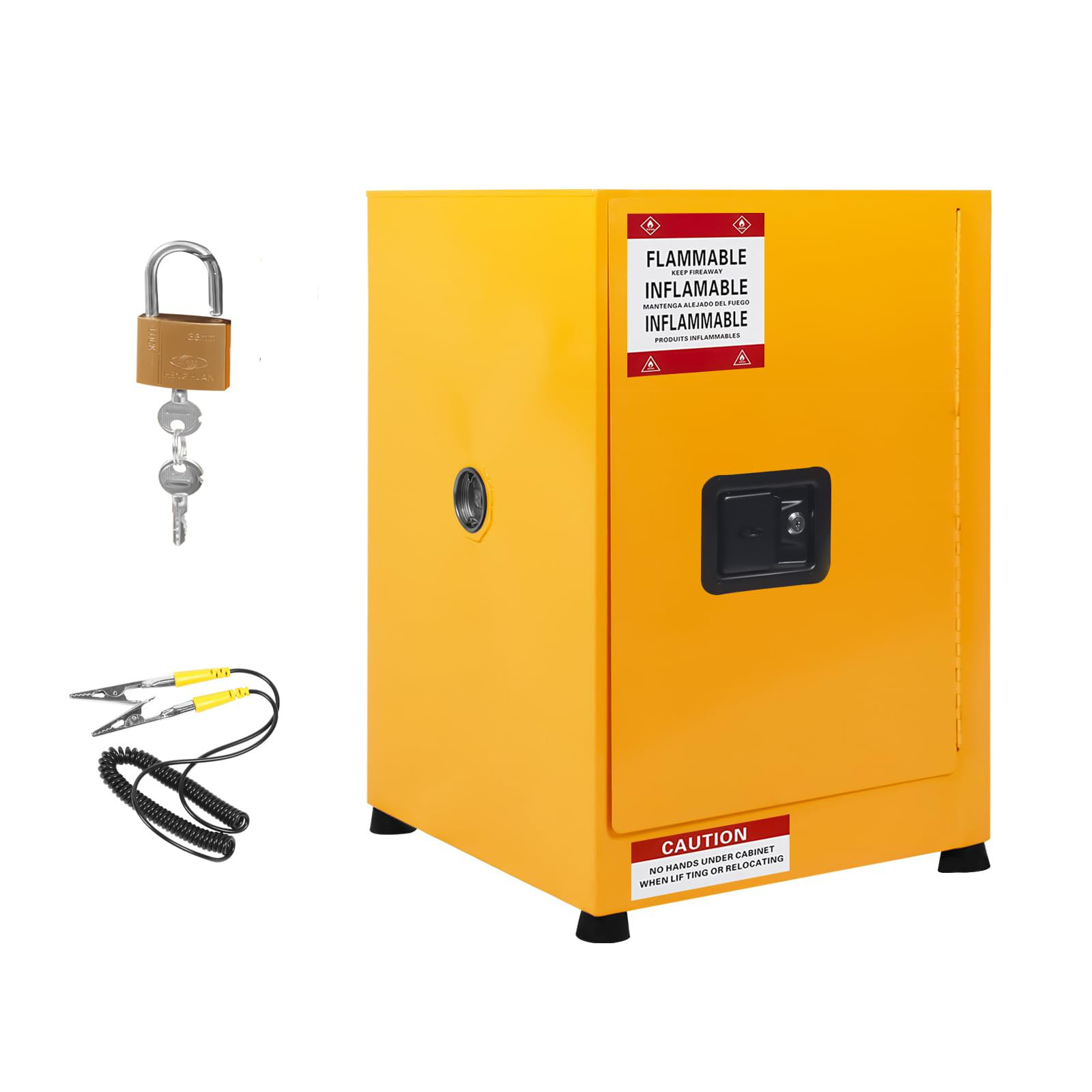 17 Stories Flammable Storage Cabinet 22 X 17 X 17 In, Galvanized Steel ...