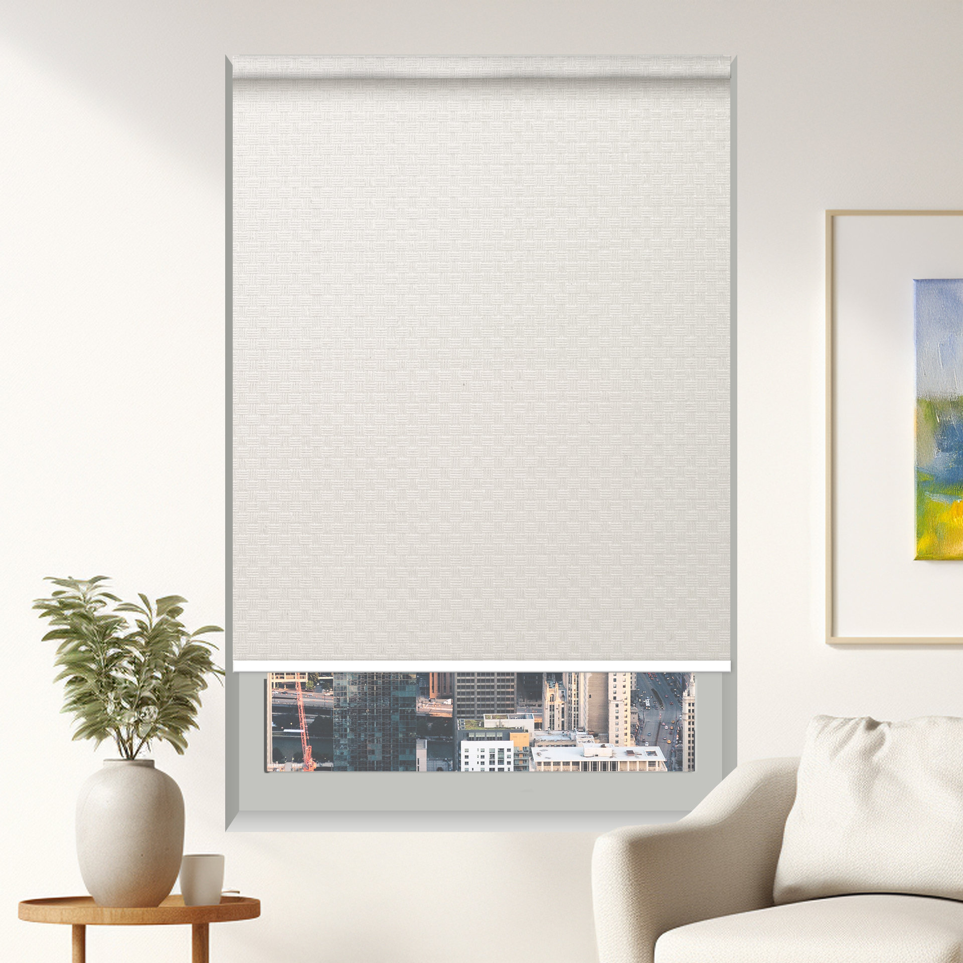 Symple Stuff Classic Checkered Opaque Shade - Wayfair Canada