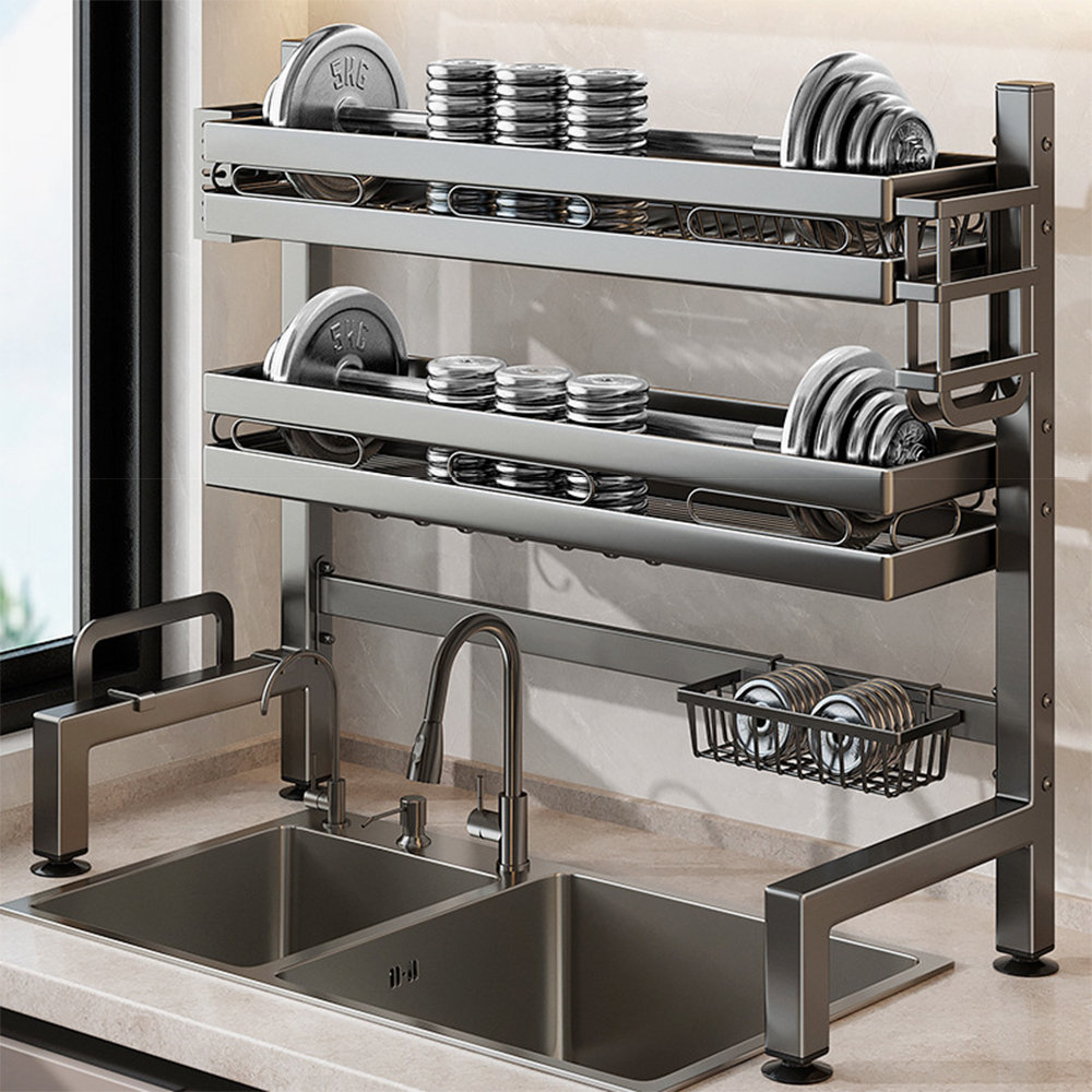 suming Stainless Steel Two Tier Dish Rack | Wayfair
