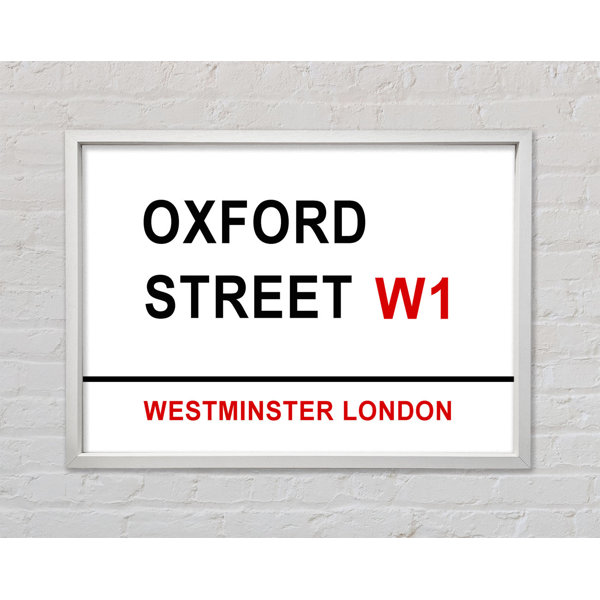 Ebern Designs Oxford Street Signs - Single Picture Frame Typography on ...