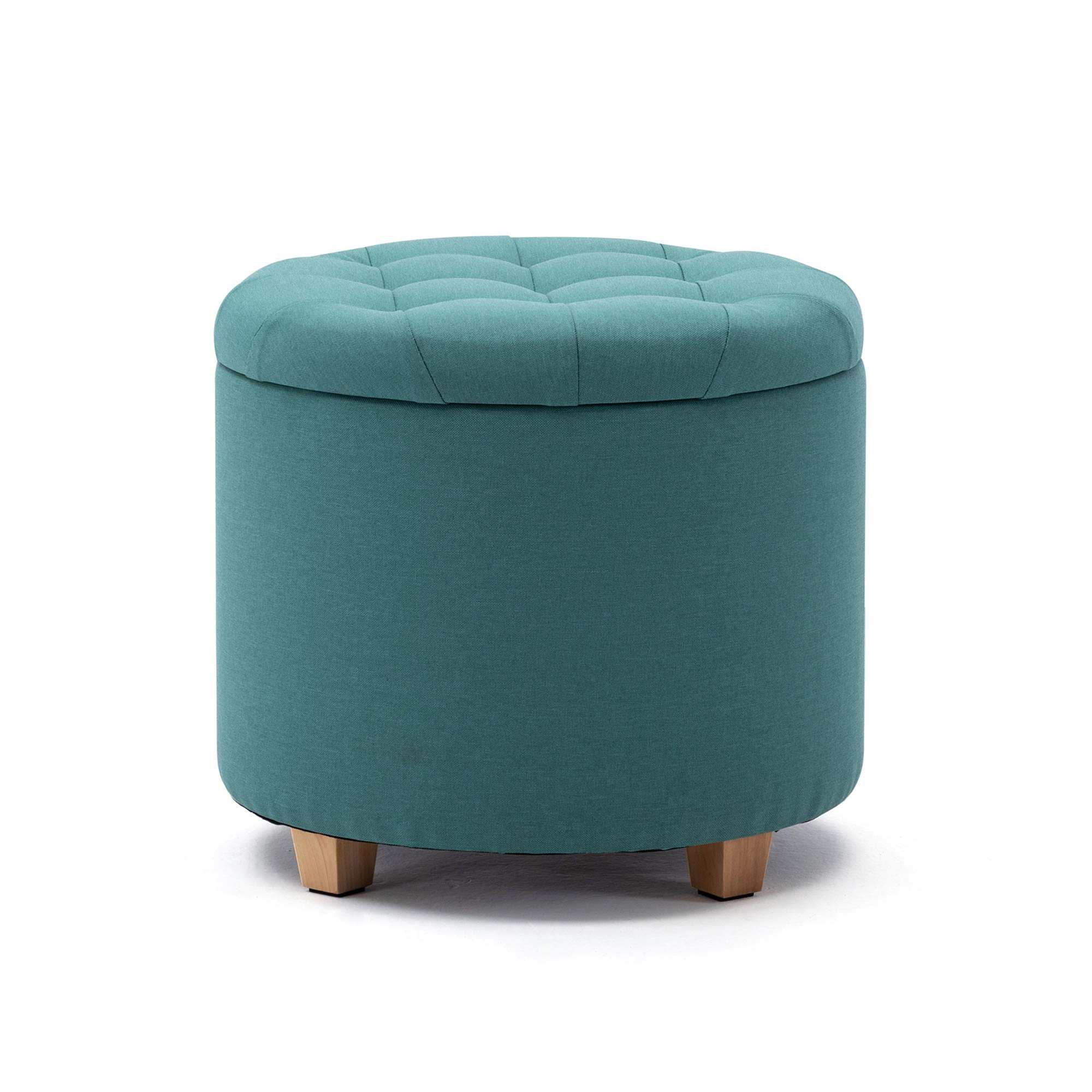 Latitude Run 45cm Wide Solid Colour Footstool Ottoman | Wayfair.ie