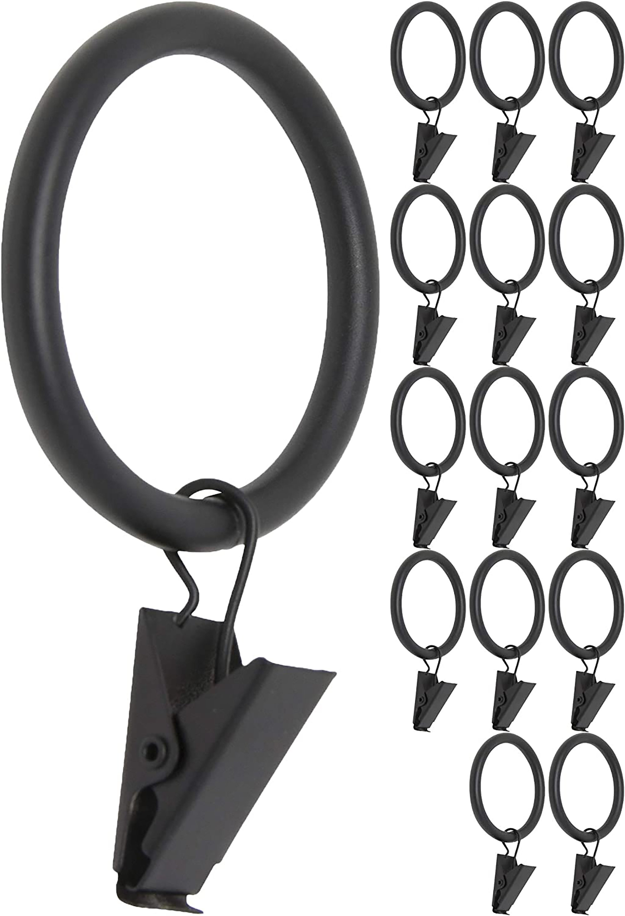 Meriville 1.5'' Overall Width Curtain Rings & Reviews | Wayfair