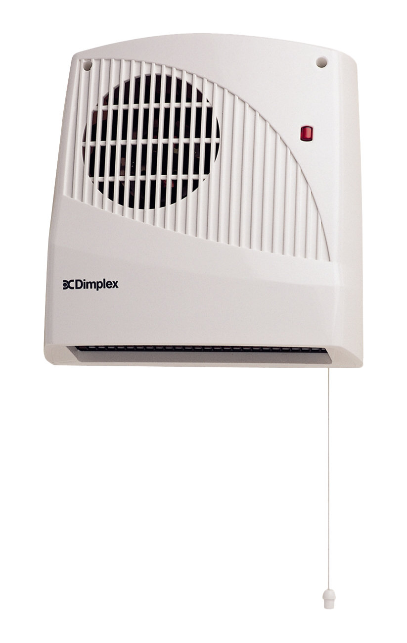 Dimplex 2000 Watt Wall Mounted Electric Fan Heater with Runback Timer ...