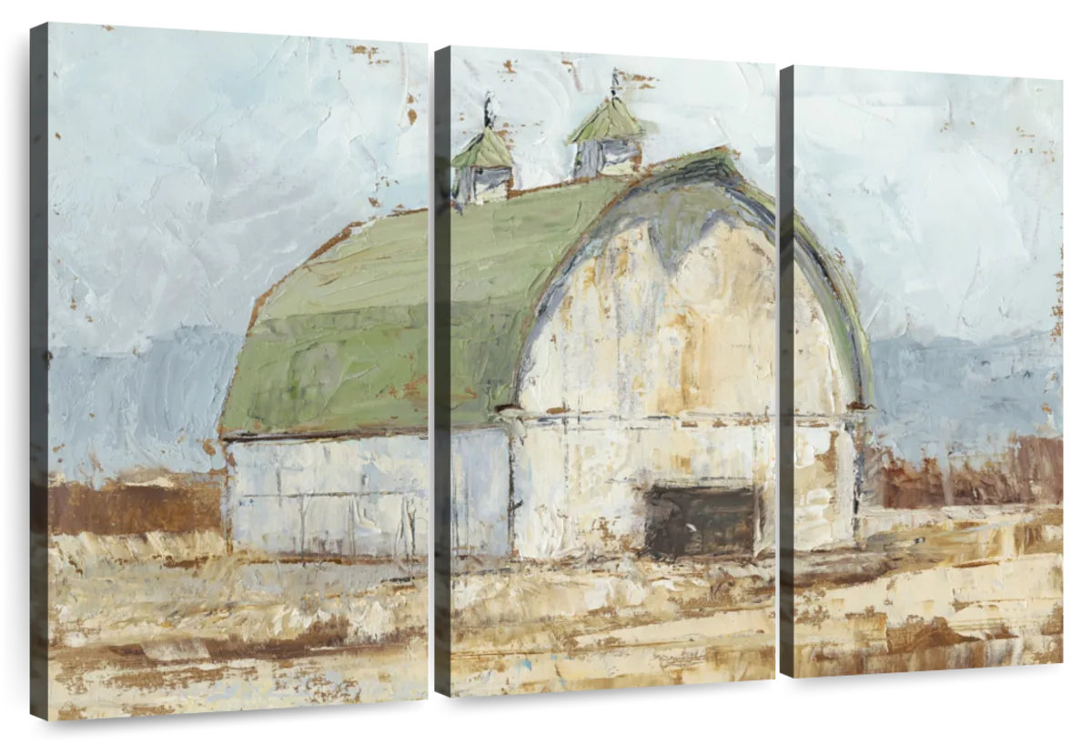 Ebern Designs Lilie Whitewashed Barn II | Wayfair