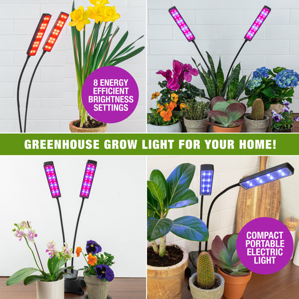 Bell + Howell Bionic Grow Led Flexible Indoor Grow Light With 2 ...