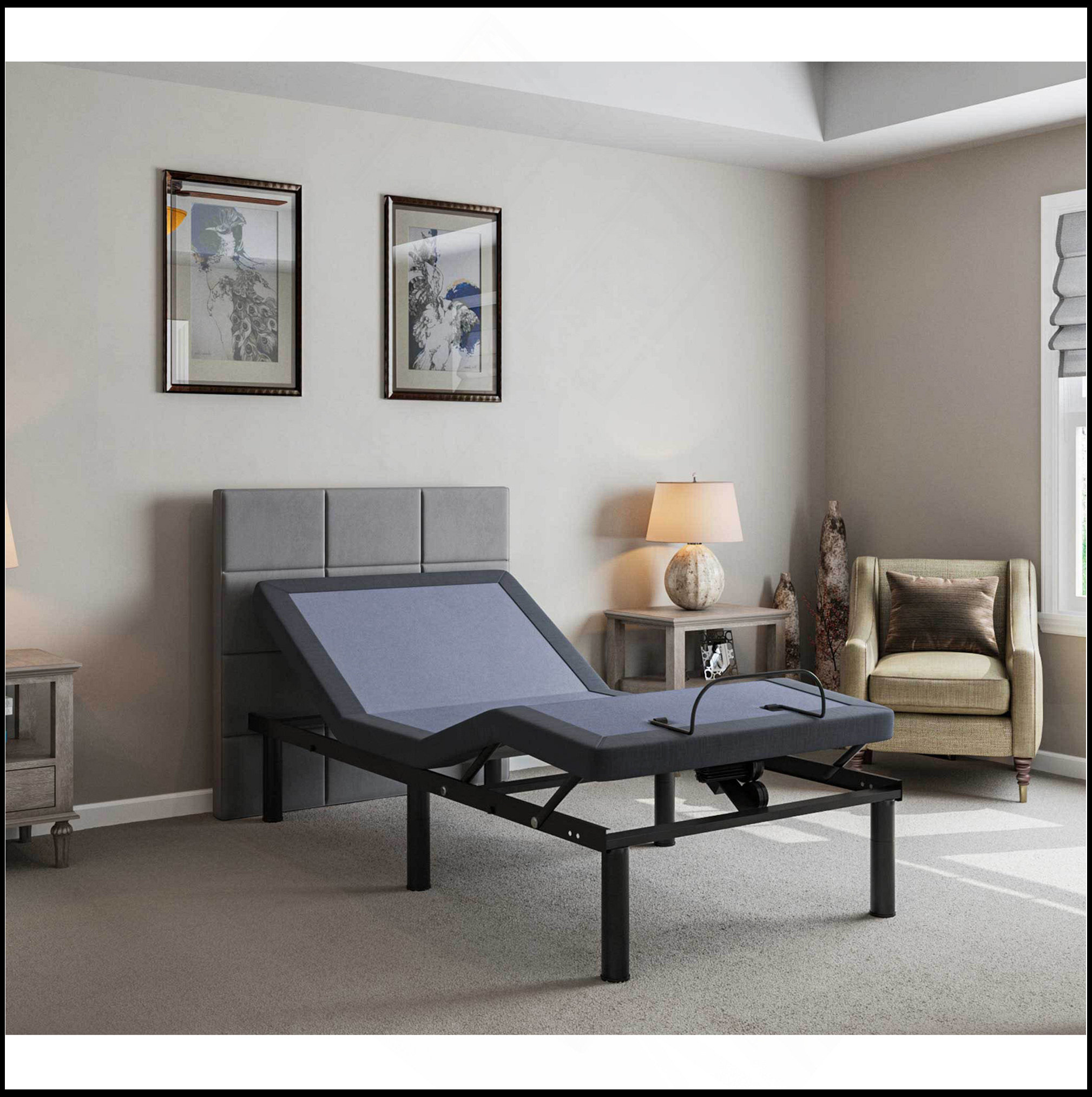 Latitude Run® Twin Adjustable Bed Base With Full-Range Positions Adjustment | Wayfair