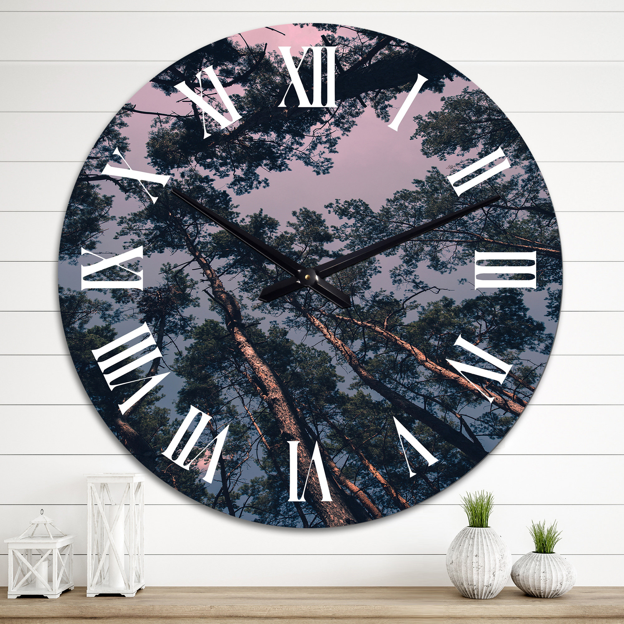 East Urban Home Magic Landscape with Pine Tree and Dramatic Sky ...