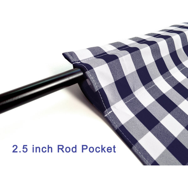 Gracie Oaks Rashara Plaid Tailored 56" Window Valance & Reviews | Wayfair